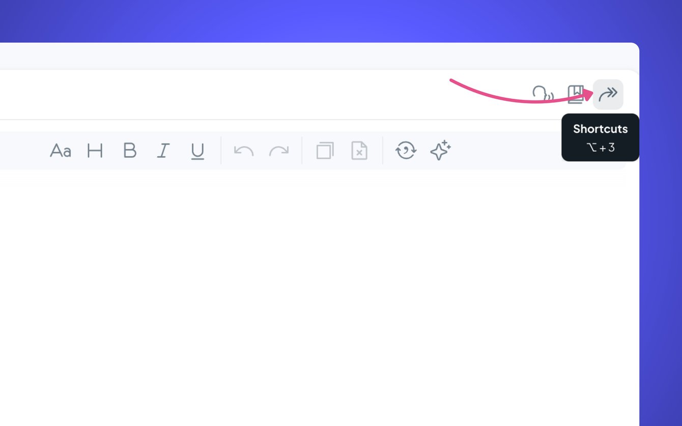 Adding & removing Custom Shortcuts
