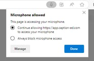 Fixing Microsoft Edge (Desktop) Microphone Permissions